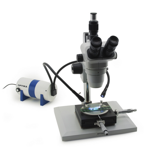 Externe 14W Power-LED-Lichtquelle mit Schwanenhals-Lichtleiter OPTIKA CLD-01+CL-11.1 | SARRAS e.U.